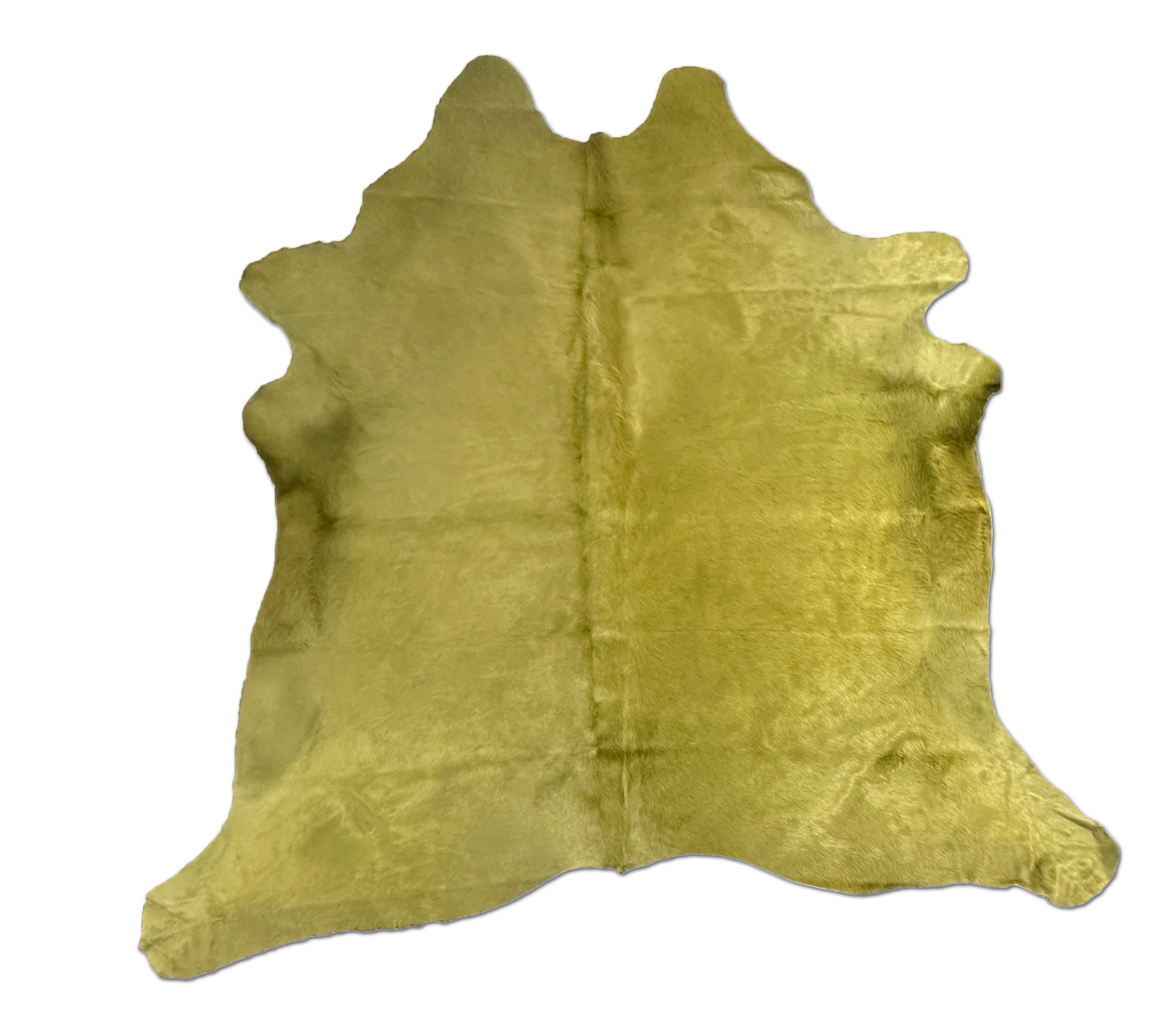 Dyed Moss Green Cowhide Rug – Furug